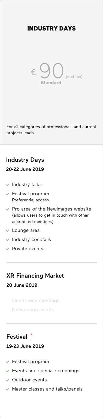 Industry Days Accreditation | NewImages Festival